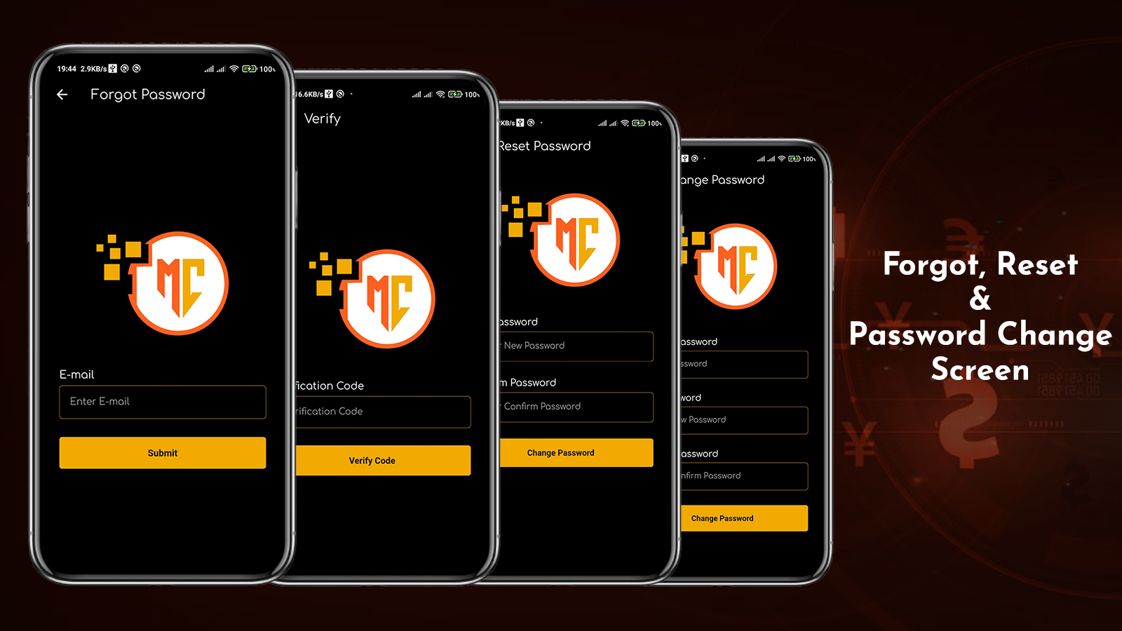 MyCoin - Digital Coin Currency Wallet and Payment Gateway Flutter App UI Kit by AppDevsX